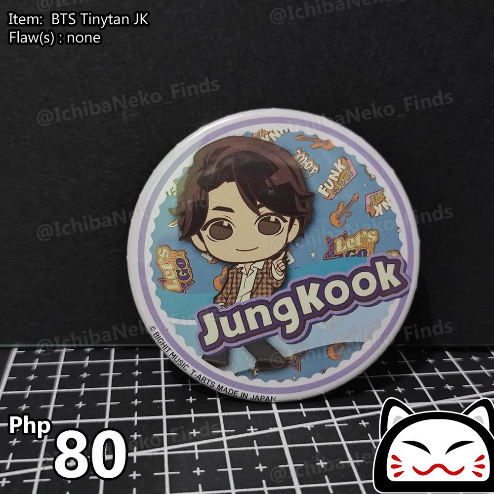 BTS TinyTan Can Badges (JK, Jimin & V), Hobbies & Toys, Memorabilia ...