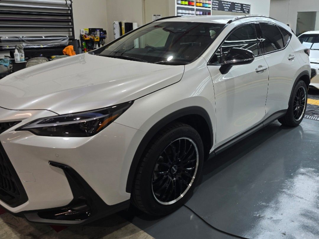 CAR WRAP - Lexus NX350 Dechrome Wrap & Wrapping Seevices. SIDE MIRROR ...