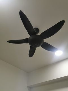 DEKA KRONOS F5P CELLING FAN C/W REMOTE CONTROL(BLACK), Furniture & Home ...