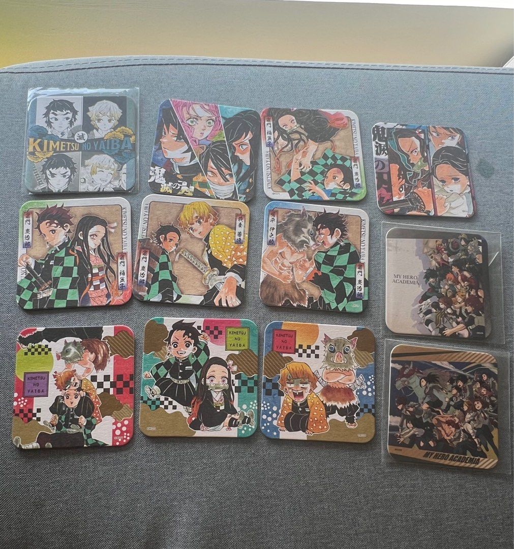Demon Slayer/ My Hero Academia Art Coasters, Hobbies & Toys ...