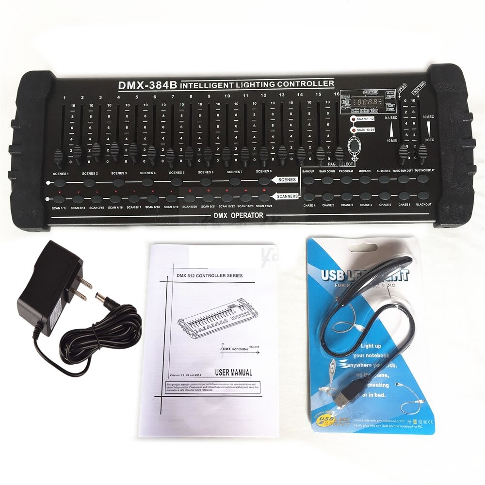 DMX 384B Light Console Professional 384 Intelligent DMX Controller With ...