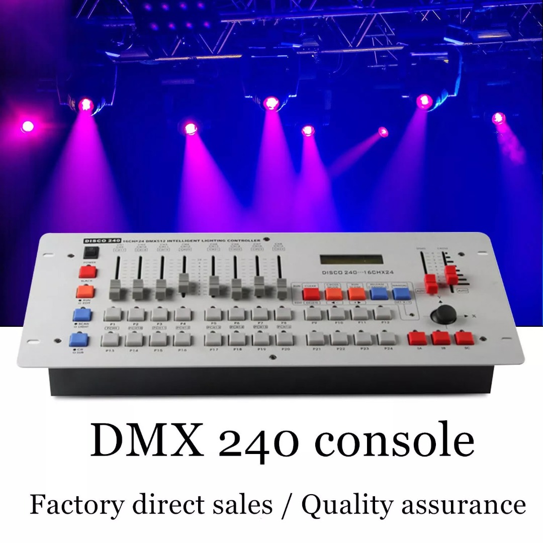 DMX Controller DMX 512 DJ Lighting Disco 240CH Controller Console For Stage Light, Mixing Desk ...
