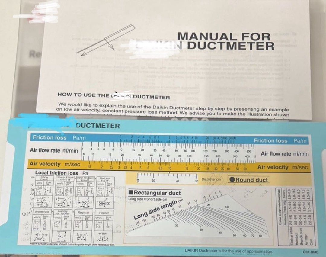 Ductmeter / Ductulator - Duct Sizing Calculator, Sports Equipment ...