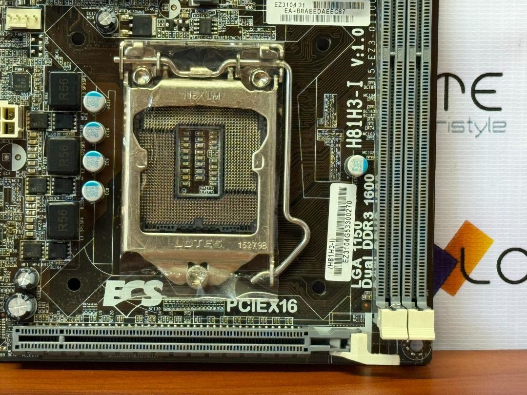 ECS LGA 1150 H81H3-I ITX DDR3 Supports 4th Gen Intel Processor MOTHERBOARD, Computers & Tech ...