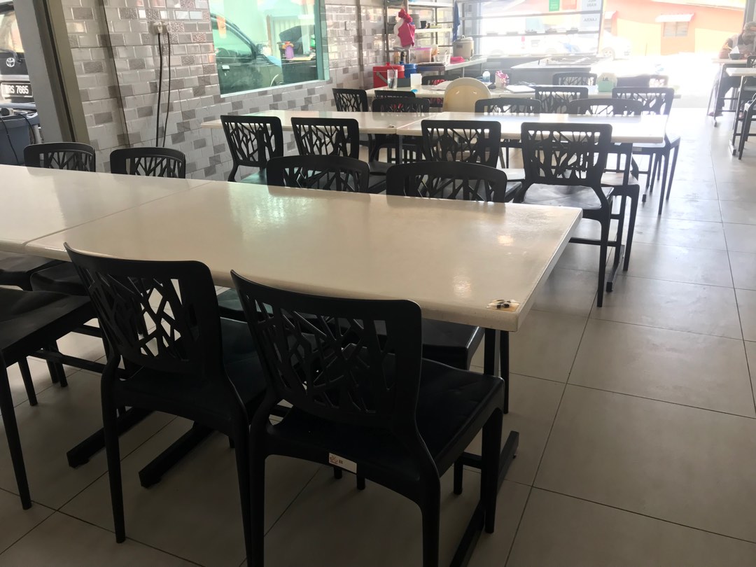 Fibre Glass Table with Solid Plastic Chair, Furniture & Home Living ...