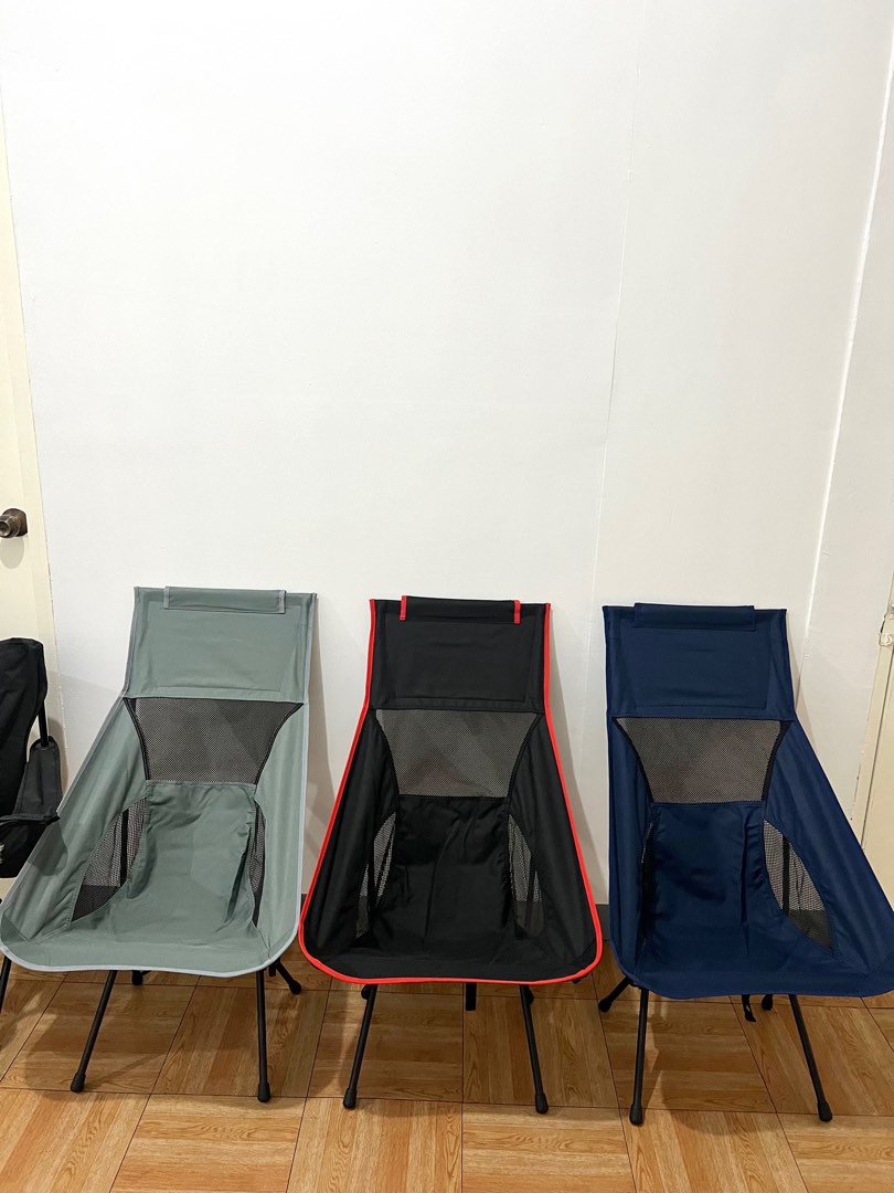 Foldable Moon Chair Camping Chair with Bag, Furniture & Home Living ...
