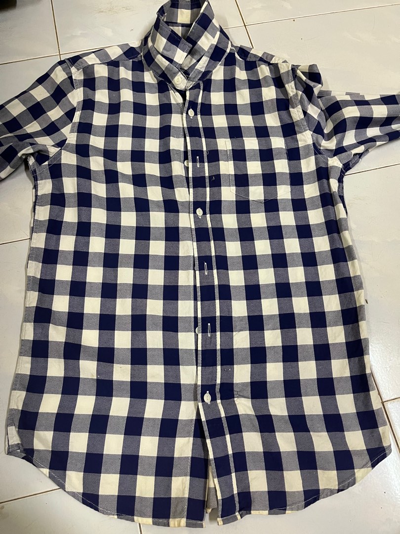 FOS Flannel Shirt, Men's Fashion, Tops & Sets, Tshirts & Polo Shirts on ...