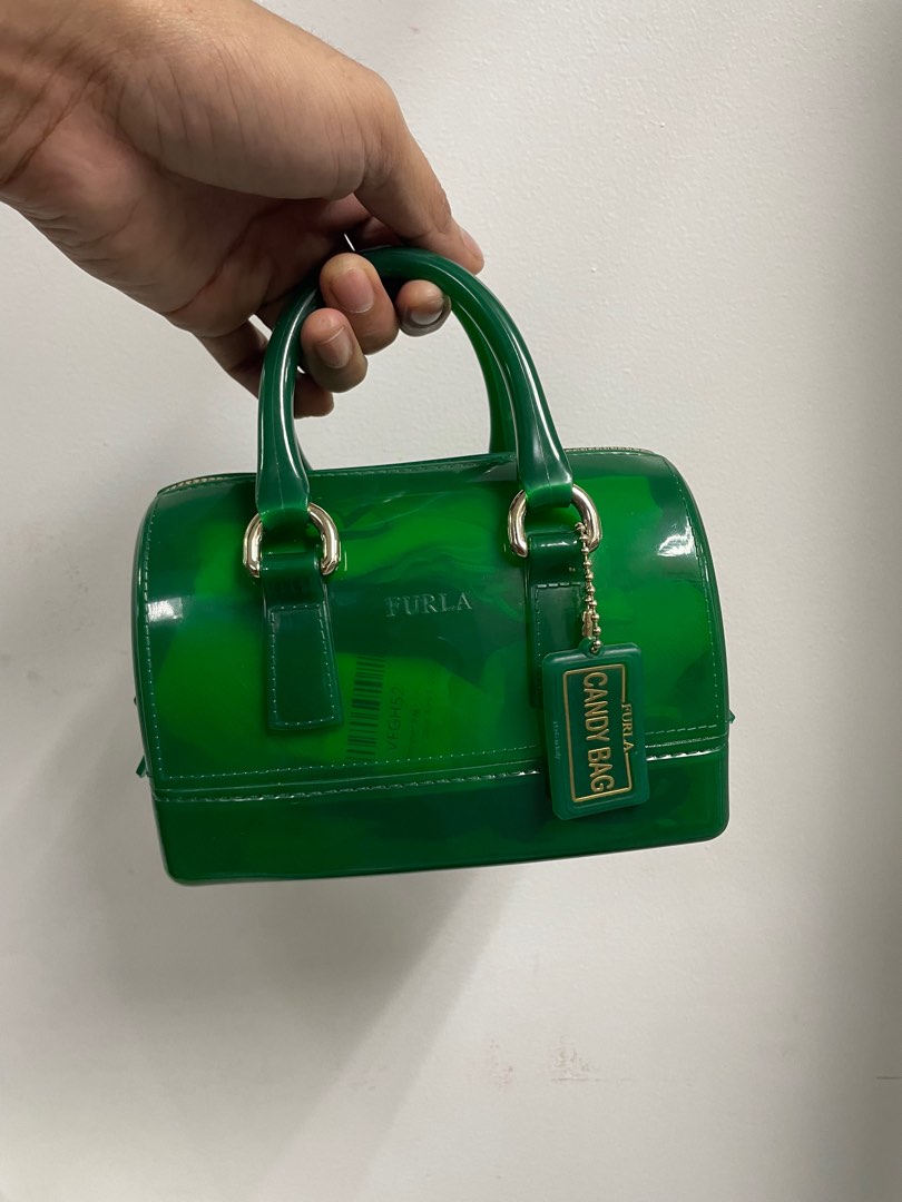 FURLA candy Green Mini satchel bag, Luxury, Bags & Wallets on Carousell