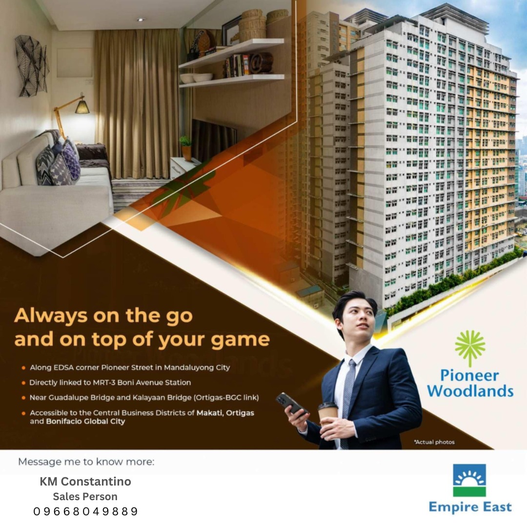 "Get your 1BR Condo unit in our Property in Mandaluyong. The best transit oriented development ...