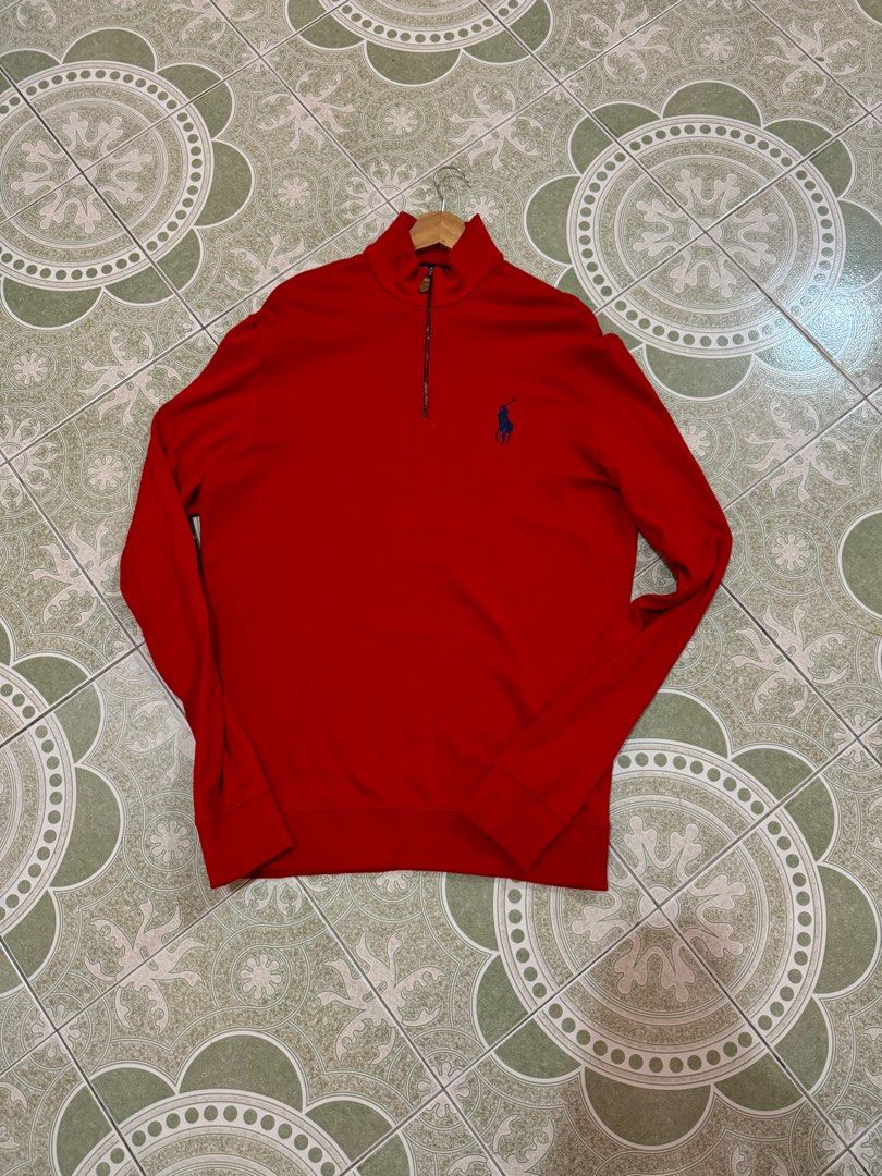 HALF ZIPPER POLO GILF RL, Men's Fashion, Tops & Sets, Tshirts & Polo ...