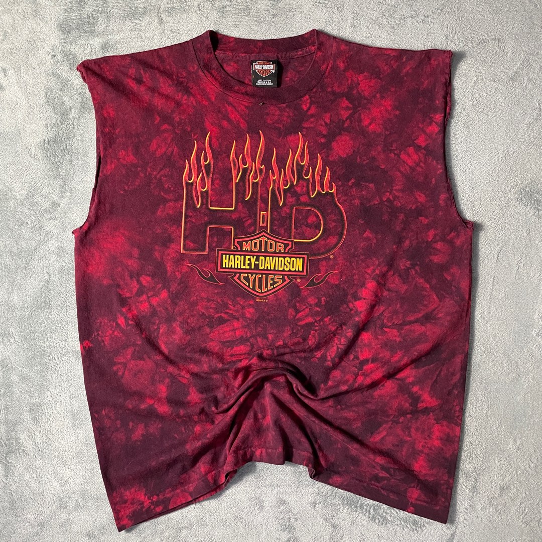 Harley-Davidson Tank Top HD Flame Tie Dye ( Stratman 2005), Men's ...