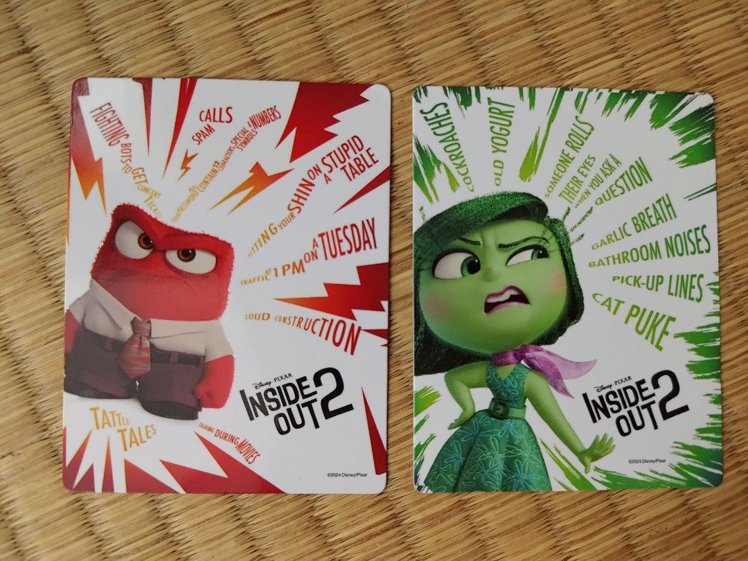 Inside out 2 卡 disgust anger, 興趣及遊戲, 收藏品及紀念品, 明星周邊 - Carousell