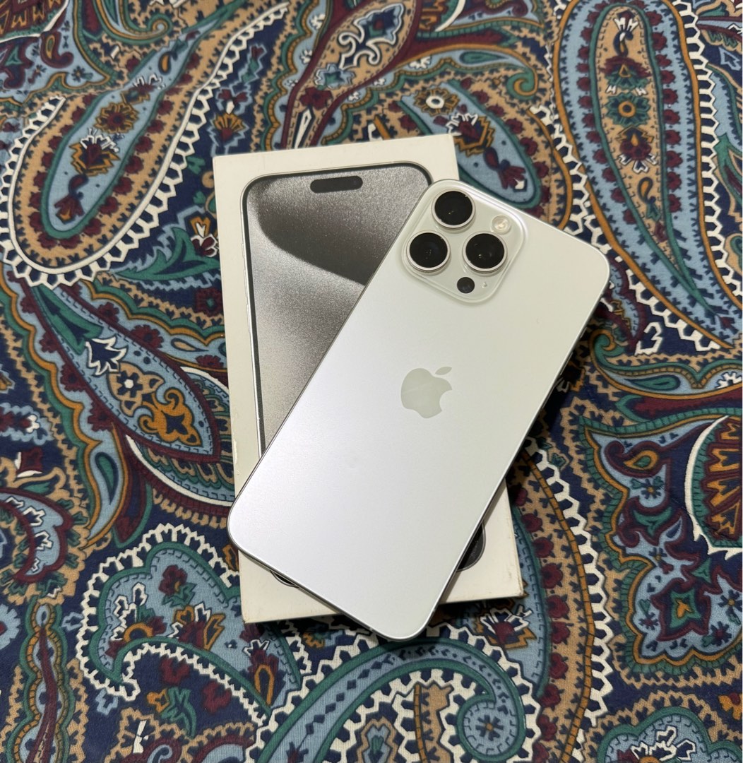 IPhone 15 ProMax (256GB/White Titanium/FU/NTC) Open for swap to lower ...