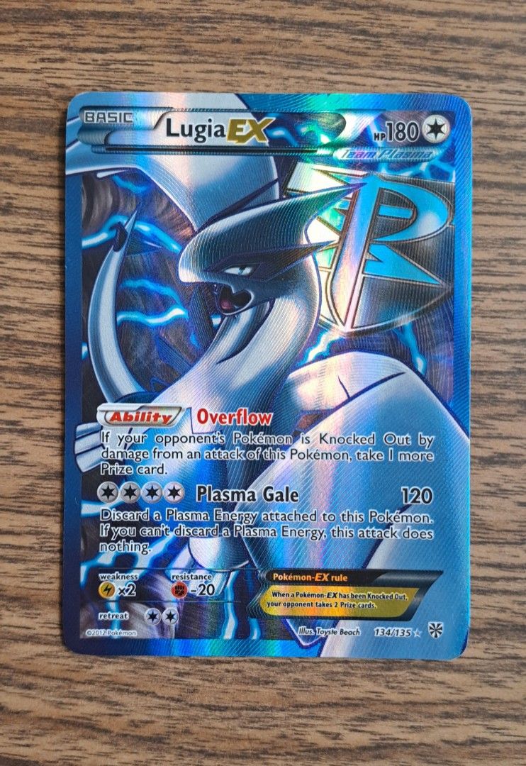 Lugia Ex Full Art Plasma Storm Pokemon Pokémon Card, Hobbies & Toys ...