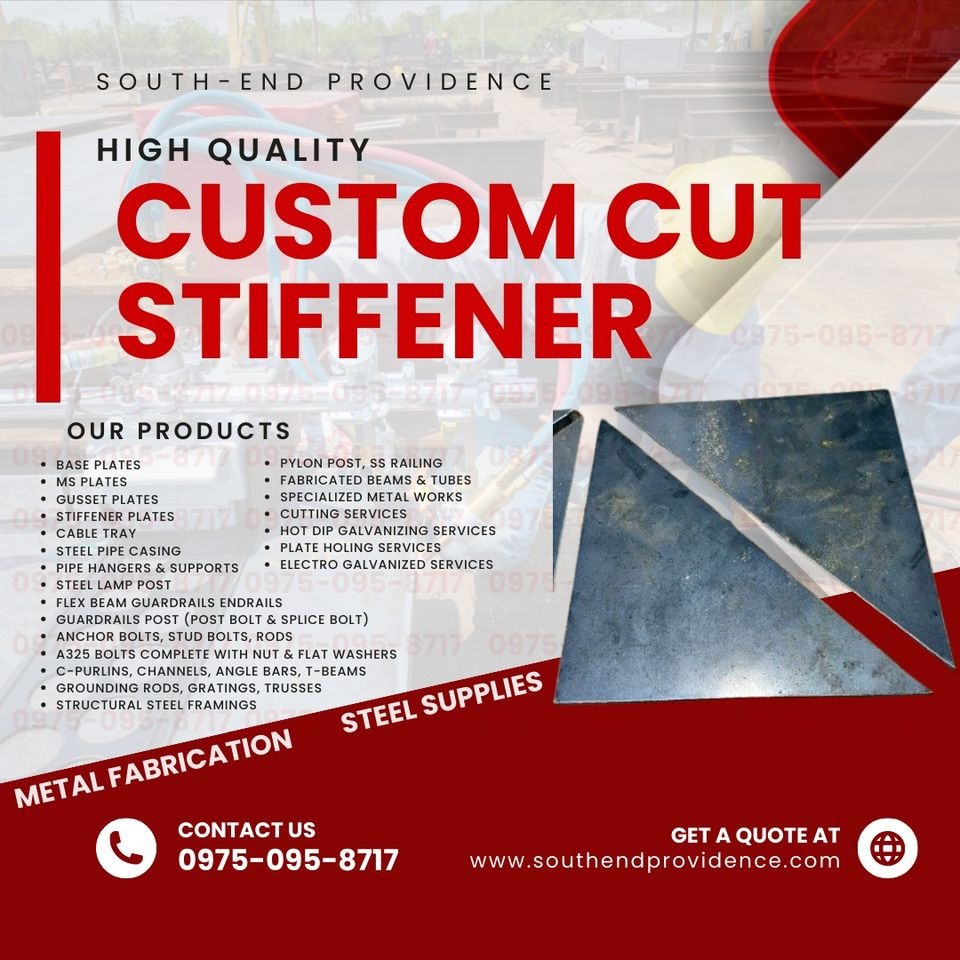 Metal Fabrication Stiffener 6mm x 50 x 150 x 75 / Base Plate ...