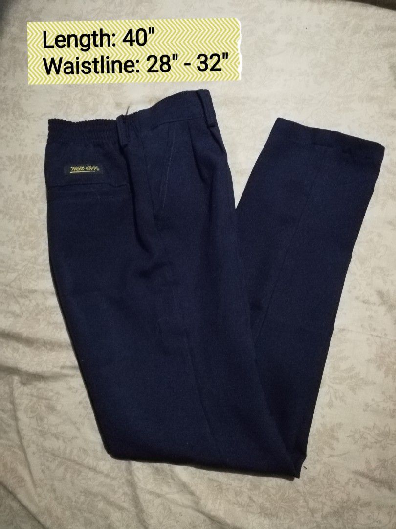 Navy Blue School Uniform (for SHS), Men's Fashion, Bottoms, Trousers on ...