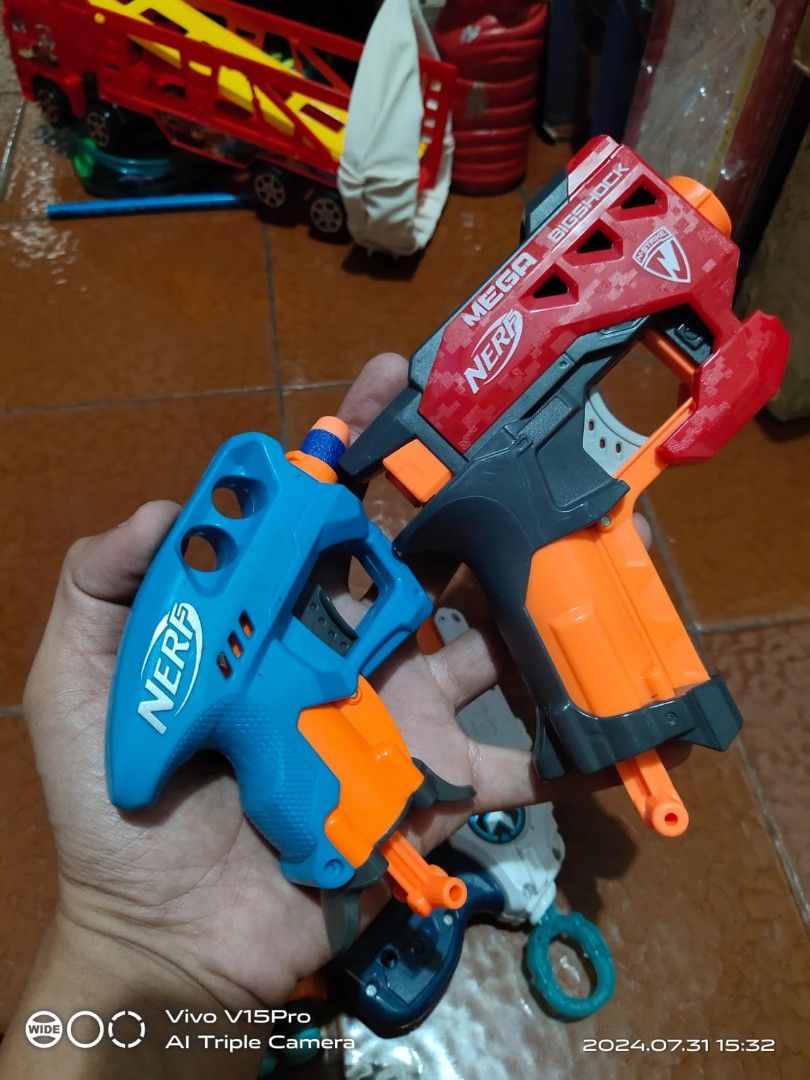NERF N-Strike Mega Bigshock Blaster set, Barang Yang Dicari di Carousell