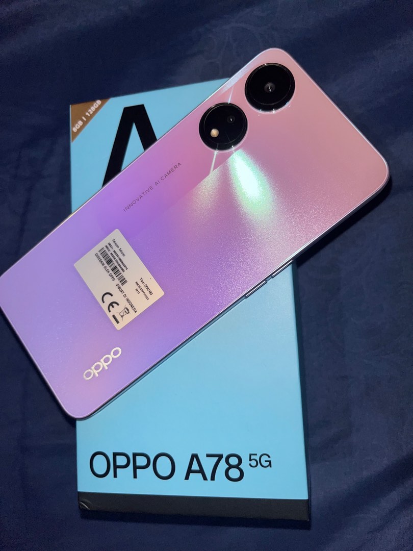 Oppo a78 5g ram 8/128gb, Telepon Seluler & Tablet, Ponsel Android, OPPO di Carousell
