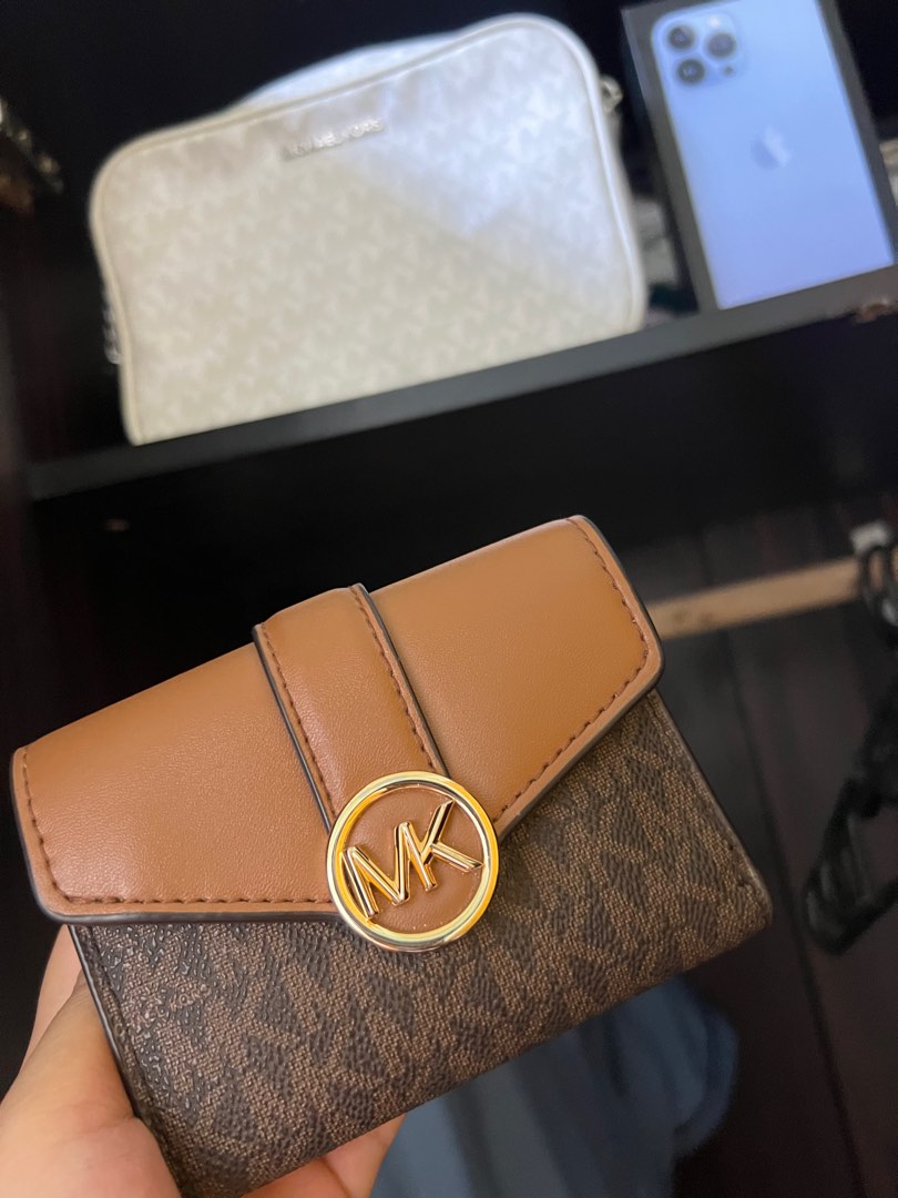 Original Michael Kors Carmen Mini Wallet, Luxury, Bags & Wallets on ...