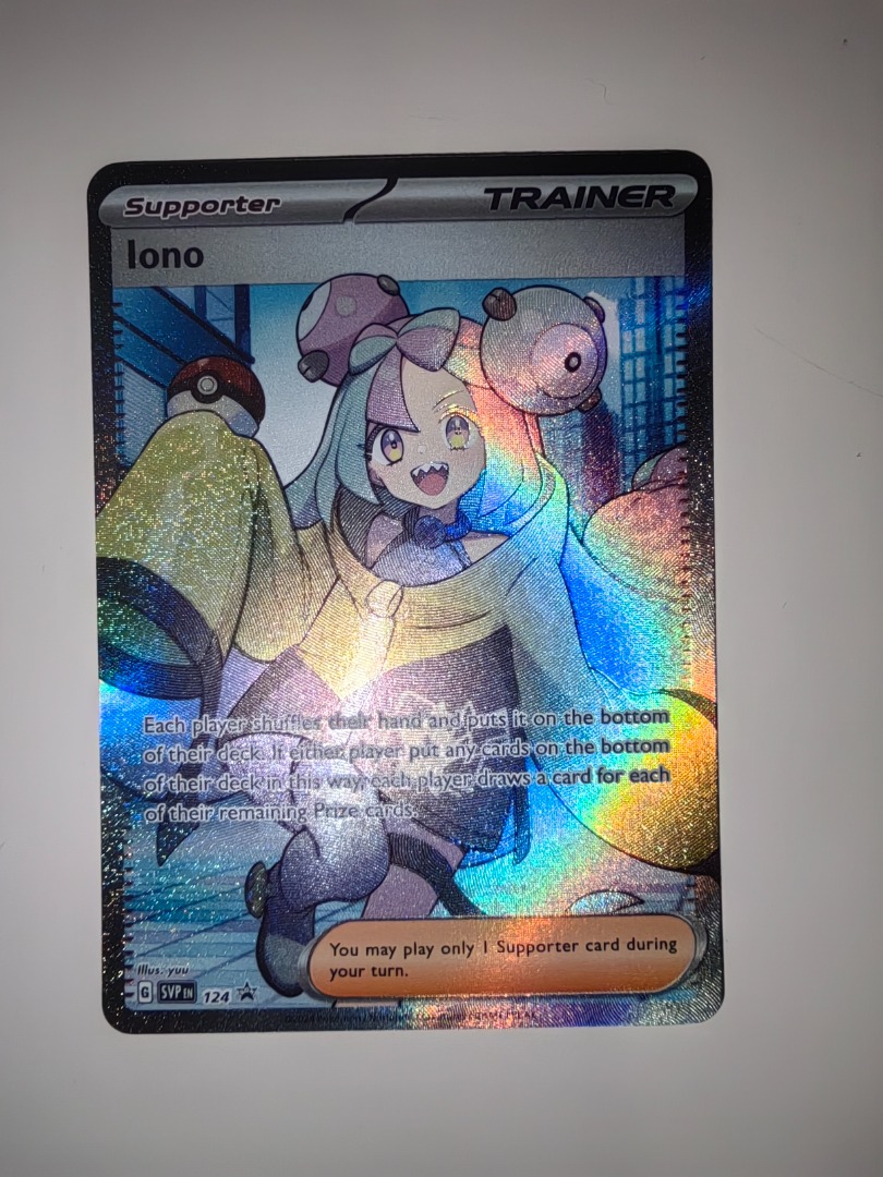 Pokemon cards - Iono, Hobbies & Toys, Toys & Games on Carousell