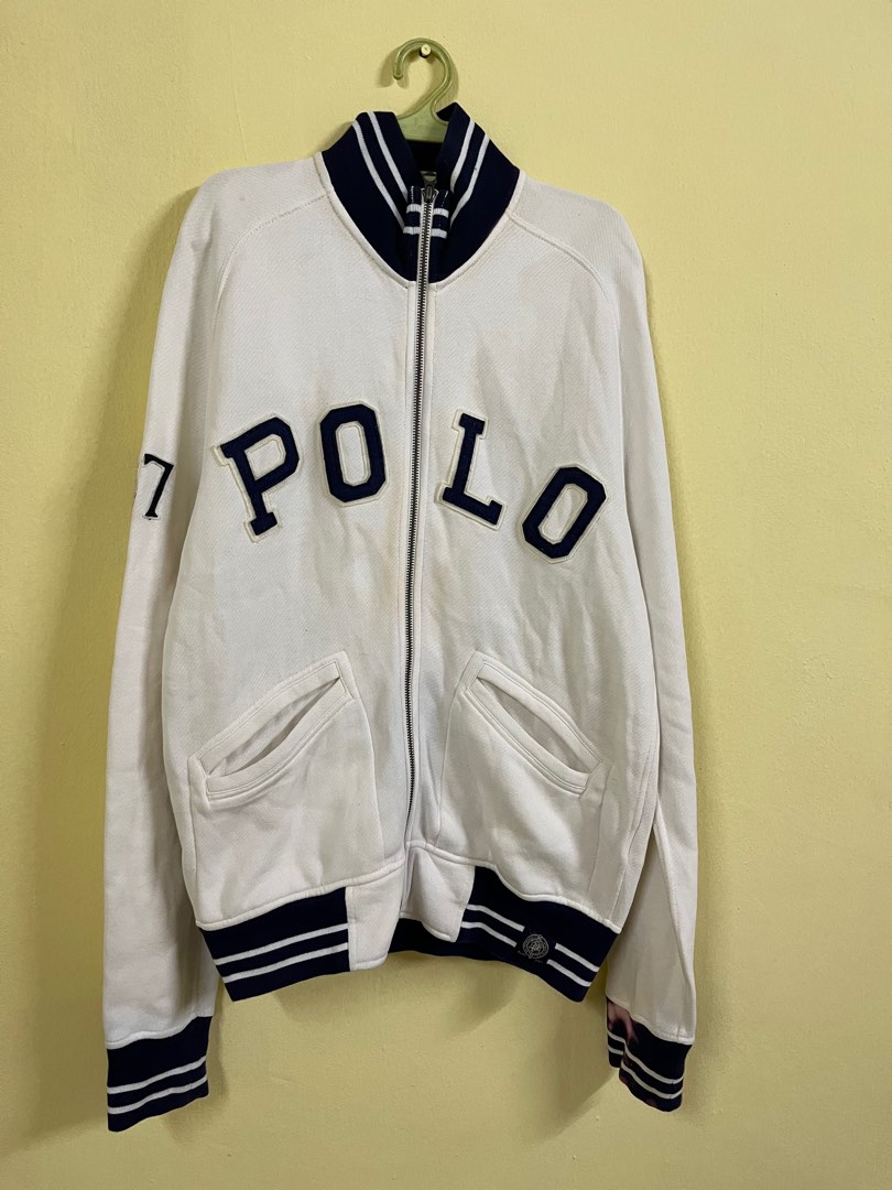 Polo Ralph Lauren Full Zipper Varsity, Men's Fashion, Tops & Sets ...