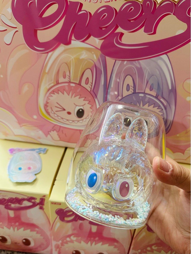 Popmart Labubu The Monster Cheers Double Glass Cup Fullcase, Hobbies ...