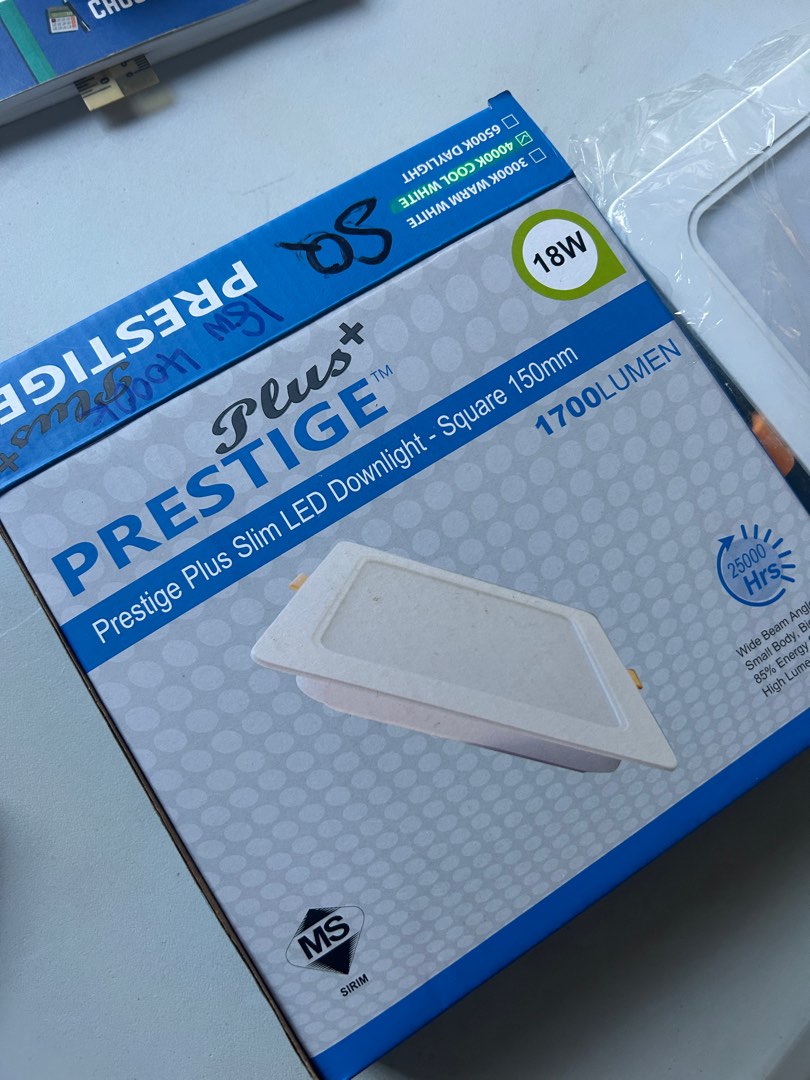 Prestige Led Downlight Square cool white, Everything Else, Others on ...