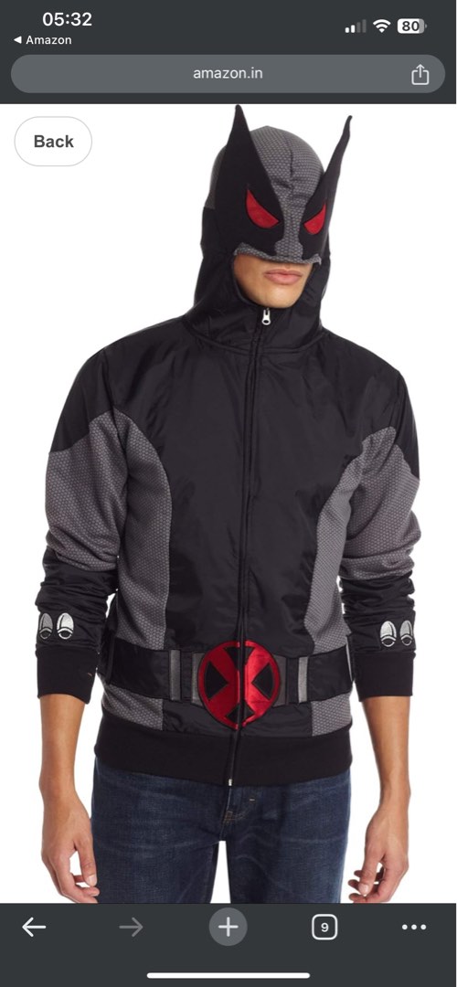 RARE Wolverine Marvel Mad Engine Logan Black Suit X-Men Hoodie Jacket ...