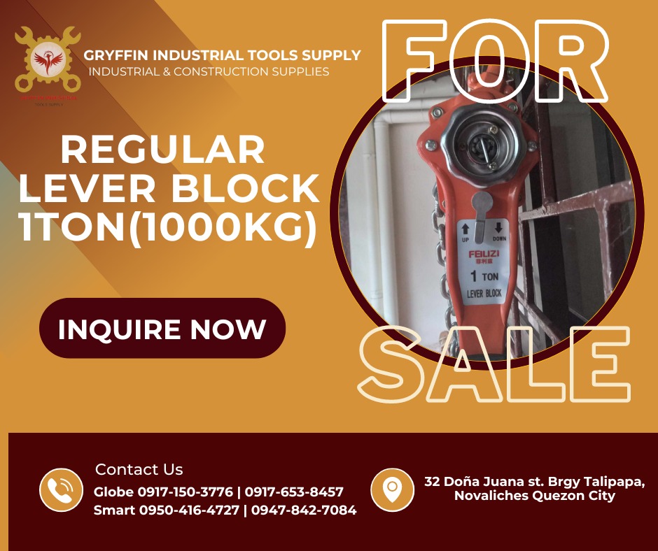REGULAR LEVER BLOCK 1 TON(1000KG) CAPACITY, Commercial & Industrial ...