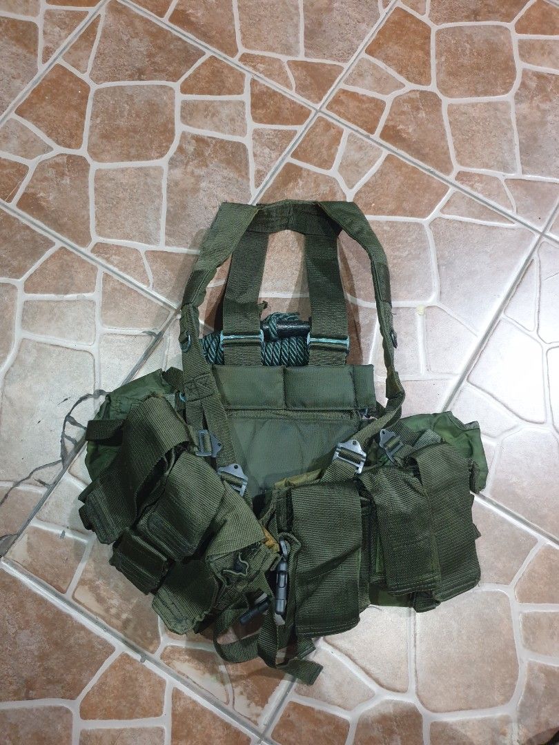 Rompi Army Tactical Suspender Military SAF, Fesyen Pria, Pakaian ...