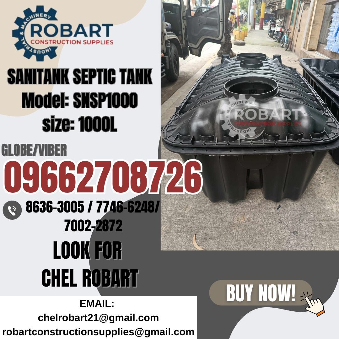 SANITANK SEPTIC TANK, Commercial & Industrial, Construction Tools ...