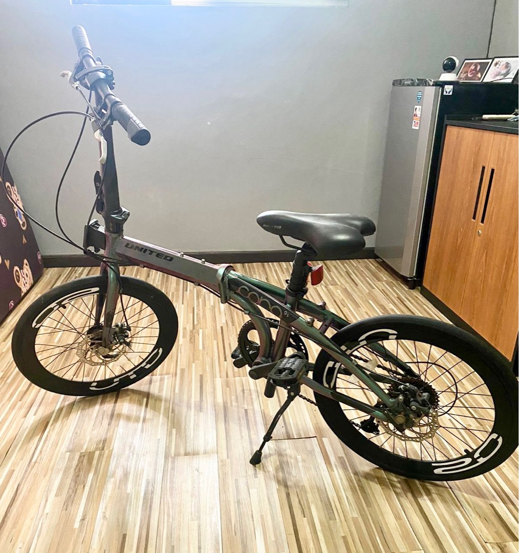 Sepeda Lipat UNITED Cora 9s | Seli Bike, Olah Raga, Sepeda di Carousell