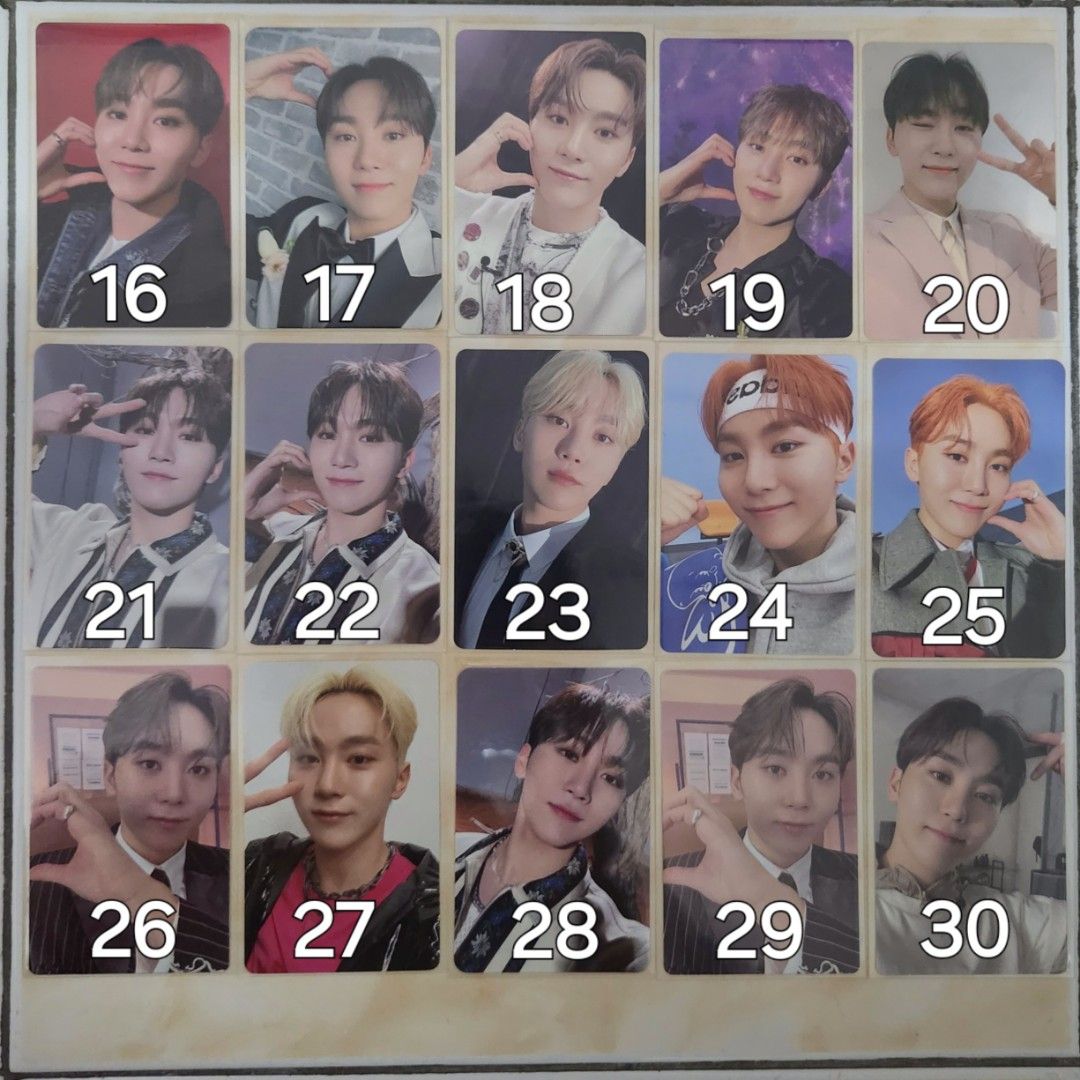 SEVENTEEN PHOTOCARDS OFFICIAL, Hobbies & Toys, Collectibles ...
