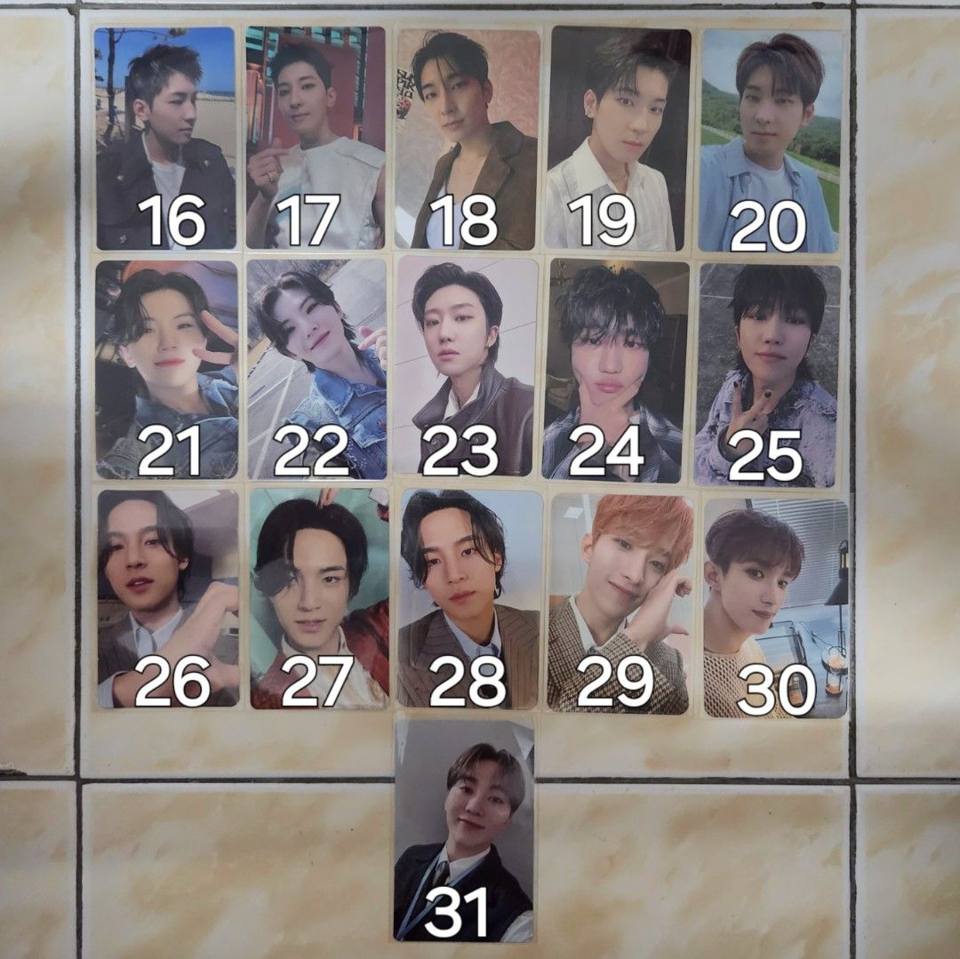 SEVENTEEN PHOTOCARDS OFFICIAL, Hobbies & Toys, Collectibles ...
