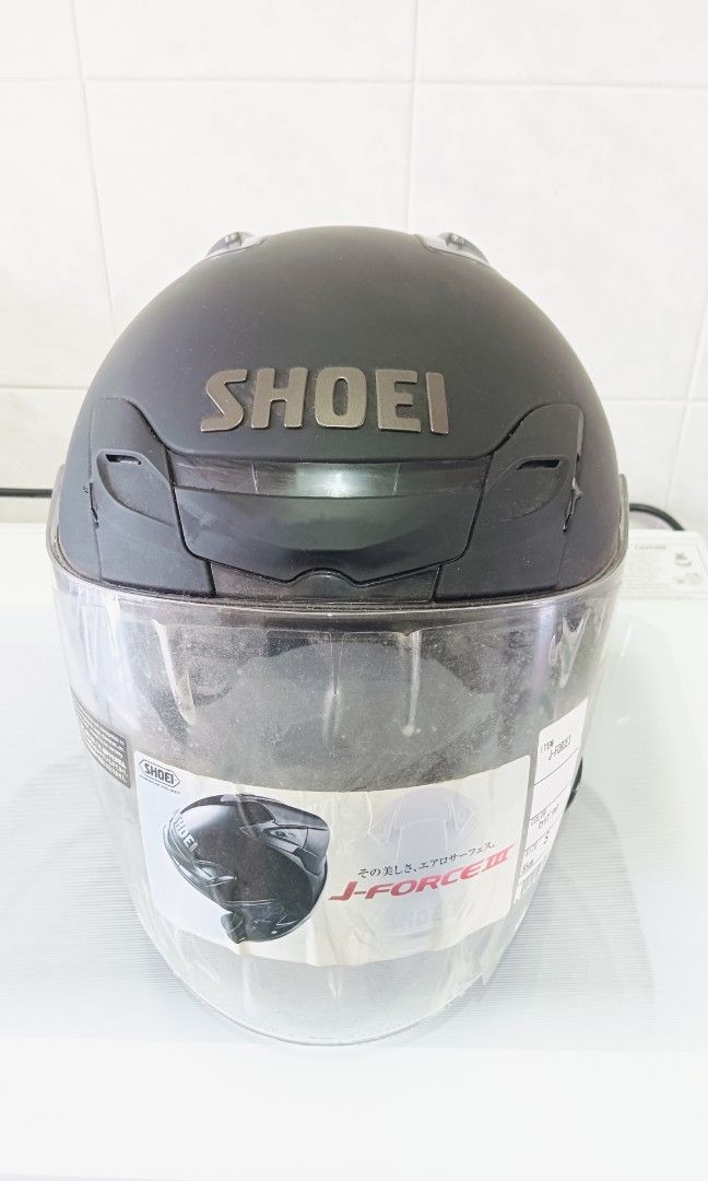 Shoei J force 3 Matt Black (S), Motorcycles, Motorcycle Apparel on ...