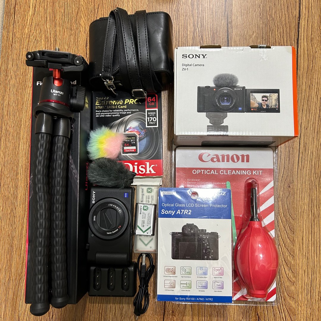 Sony ZV-1 Vlogging Digital Camera with Complete Set , Photography ...