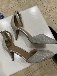 Silver Heels, Women's Fashion, Footwear, Heels on Carousell