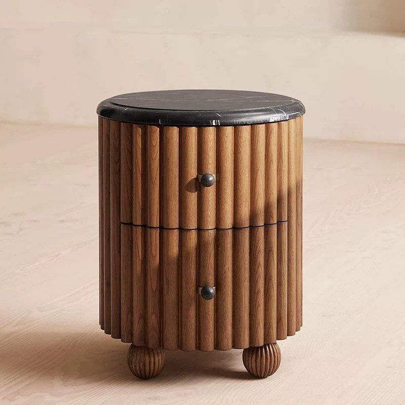 STARRA Modern Fluted Bedside Table, Furniture & Home Living, Furniture ...