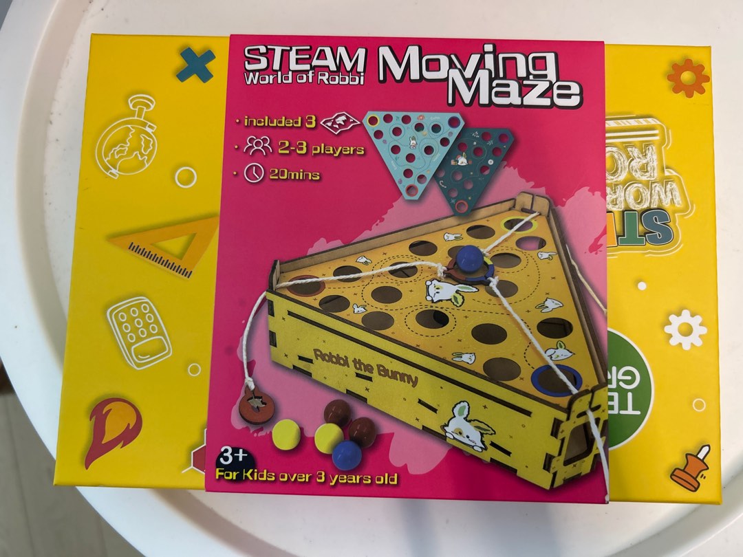 Steam moving maze 遊戲 World of Robbi, 興趣及遊戲, 玩具 & 遊戲類 - Carousell