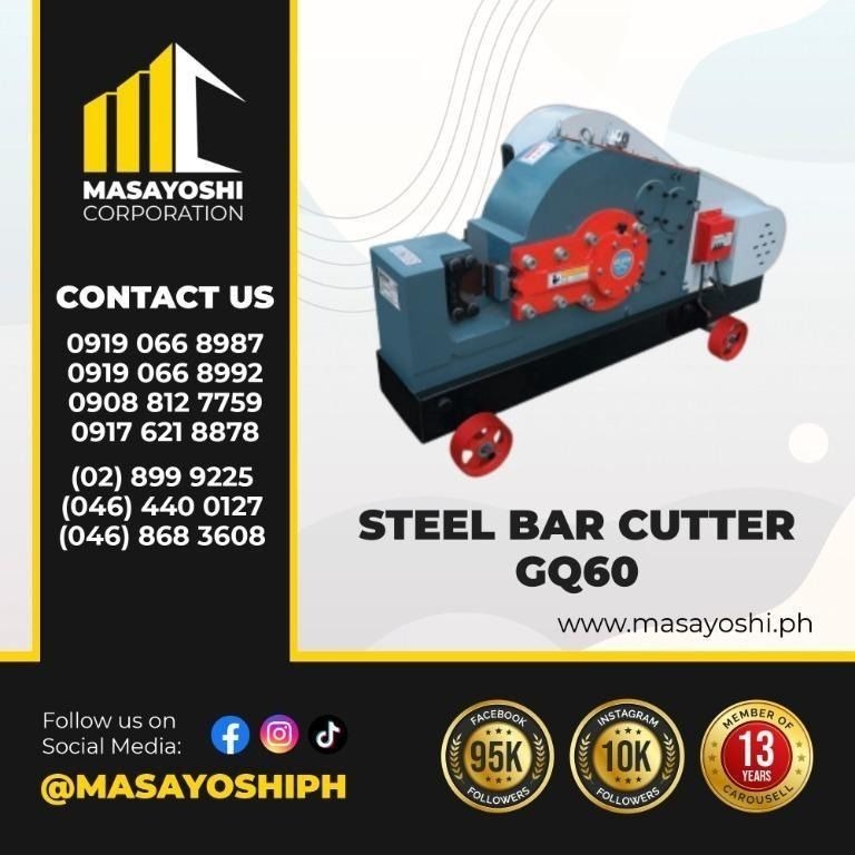 Steel Bar Cutter GQ60 | Cutting Machine | Rebar Cutter | Steel Cutter ...