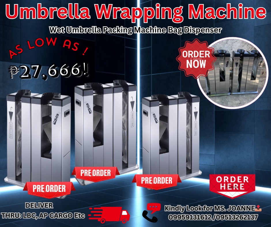 Umbrella Wrapping Machine Wet Umbrella Packing Machine Bag Dispenser ...