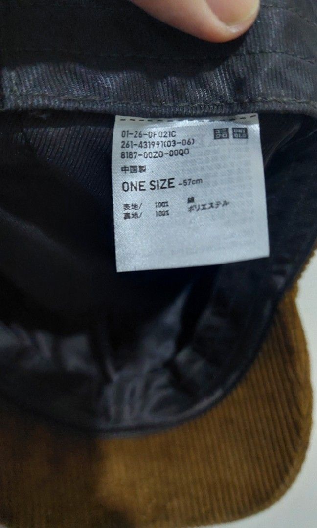 UNIQLO Corduroy Newsboy Cap, Men's Fashion, Watches & Accessories, Cap ...