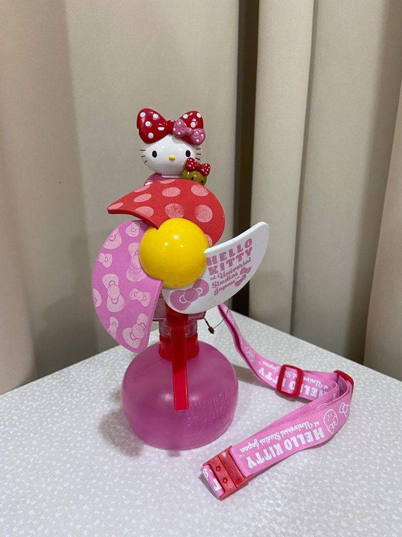 USJ Hello Kitty Water Mist Battery Fan, Furniture & Home Living ...