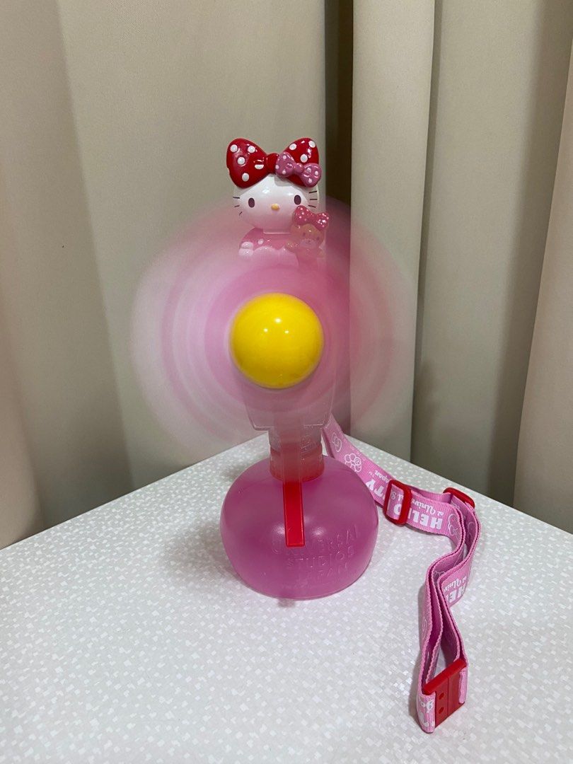 USJ Hello Kitty Water Mist Battery Fan, Furniture & Home Living ...