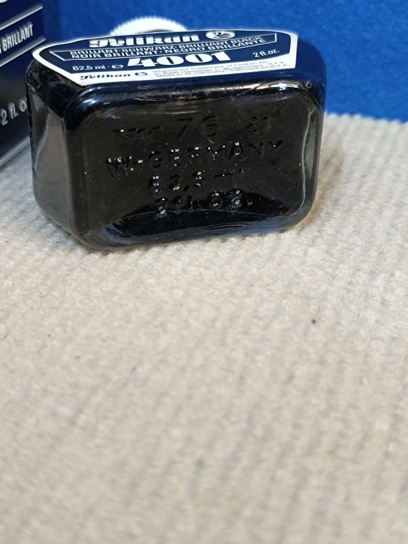 Vintage 62.5ml Original PELIKAN 4001 Brilliant Black Ink for Fountain ...