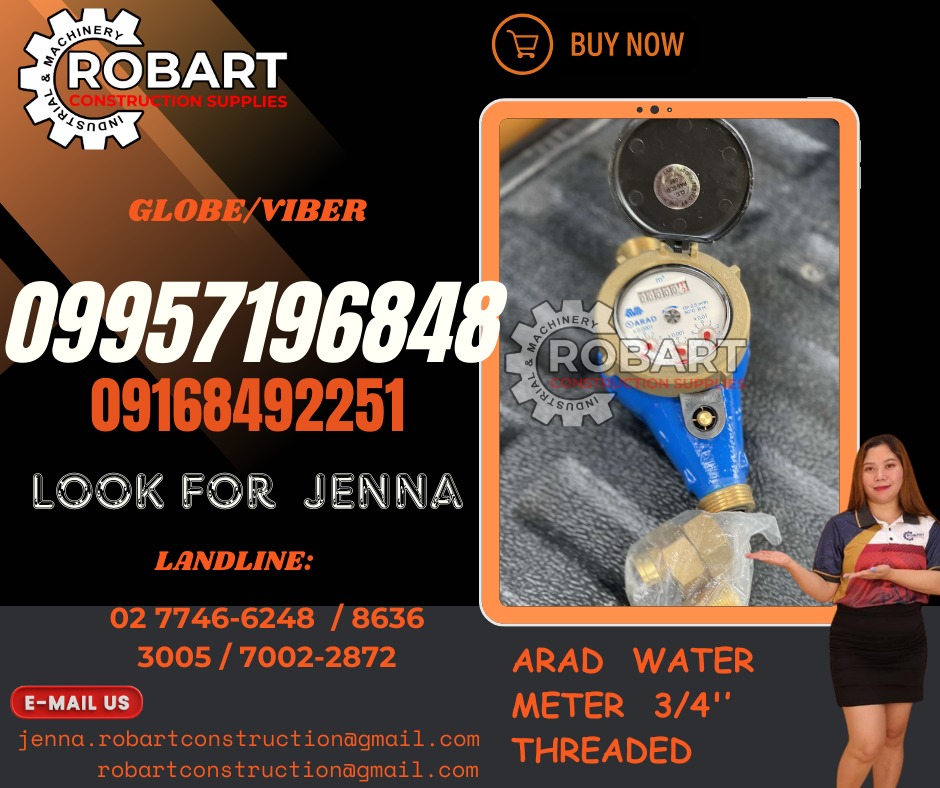 water meter 3/4" threaded brand: ARAD, Commercial & Industrial, Construction Tools & Equipment ...