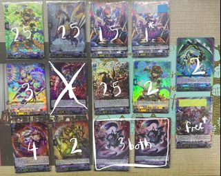 Cardfight vanguard divinez DZ-BT04 impauldio stuff(read desc), Hobbies ...