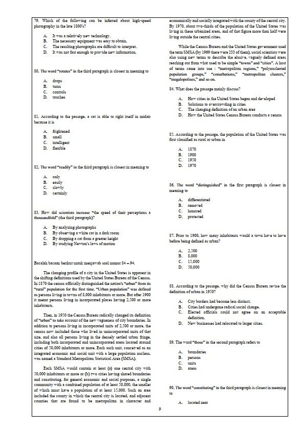 100 Soal Bahasa Inggris Reading Comprehension Bagian 1 by Terra Maxima ...
