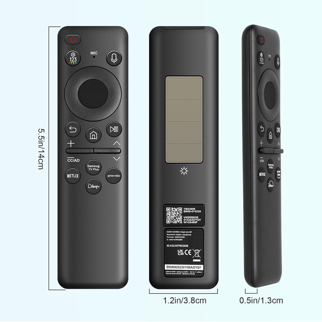 Samsung VG-TM2360E/BN59-01432J Smart TV Remote USB-C/太陽能充電電視遙控(語音功能 ...