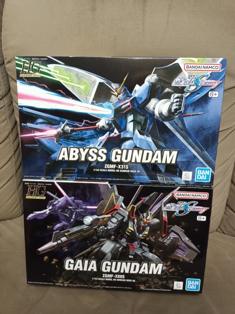 高達模型 HG 1/144 GUNDAM HGUC HGBF BUILD FIGHTERS GUNDAM SEED GUNNER GAIA GUNDAM ABYSS GUNDAM, 興趣及遊戲 ...